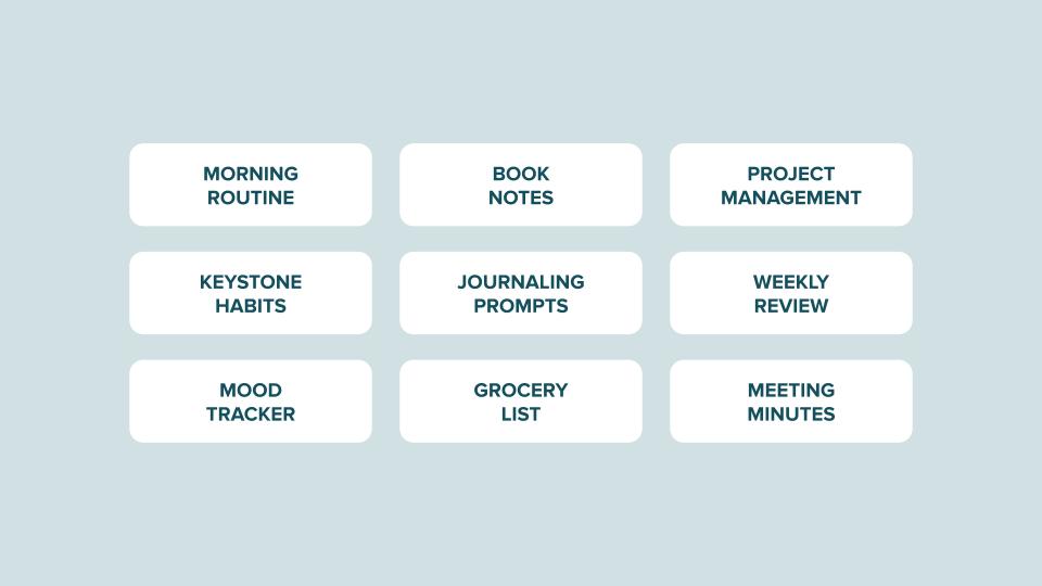 9 useful templates for Roam Research - Ness Labs