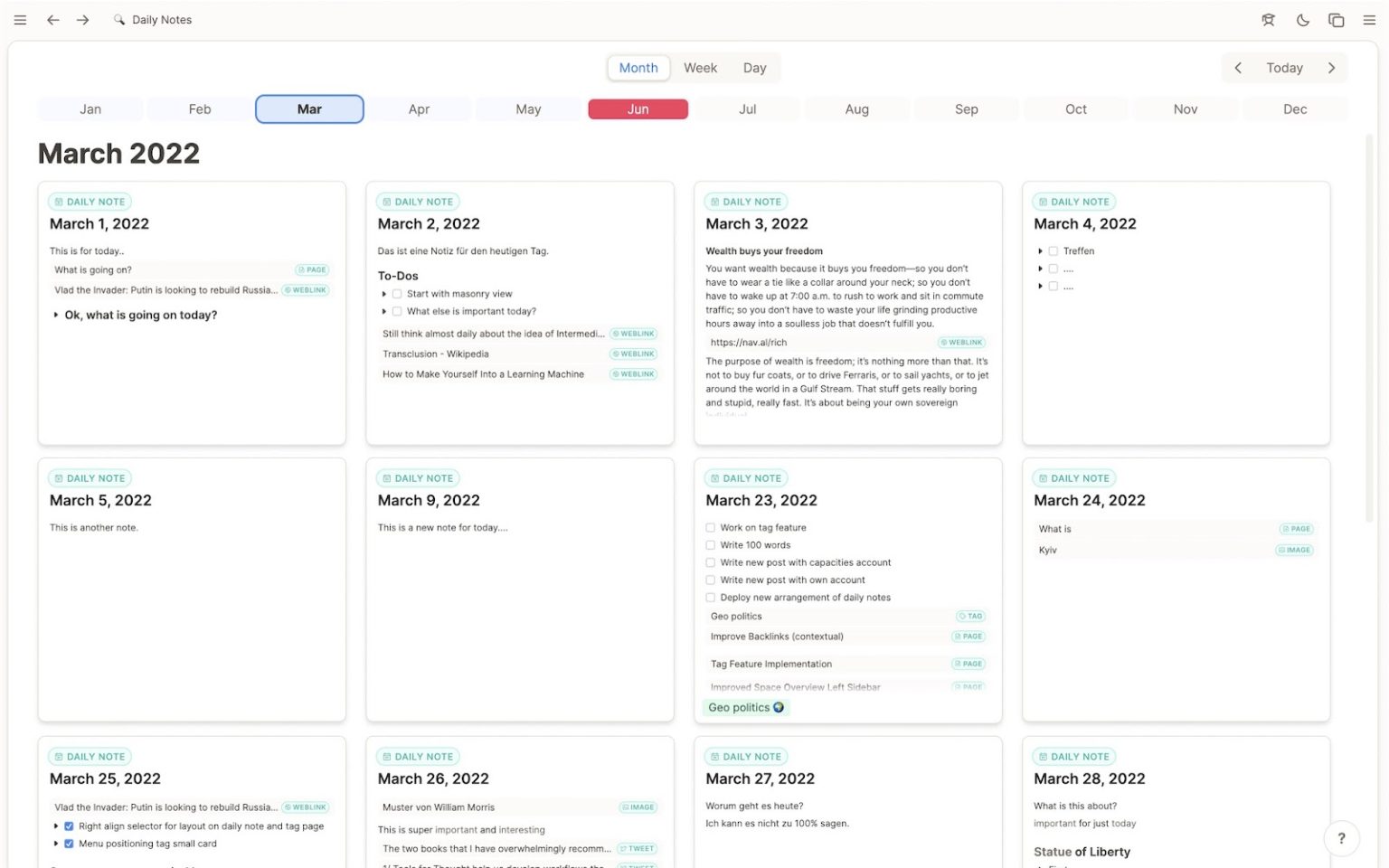 Create a network of thoughts with Capacities - Ness Labs